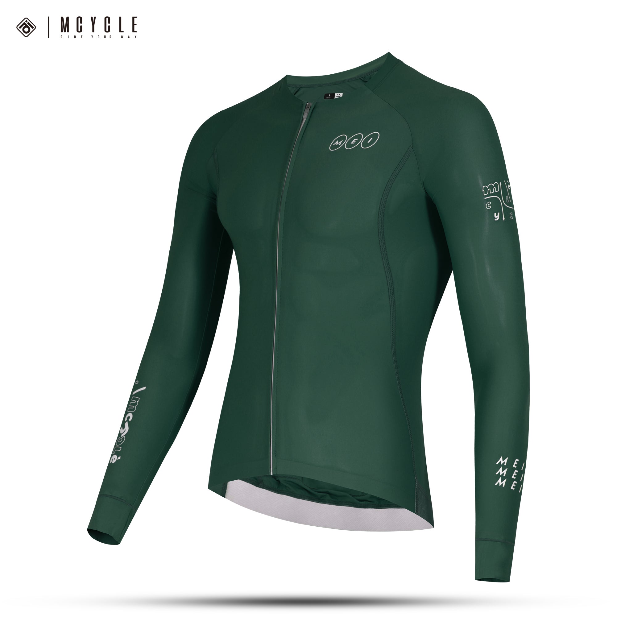 Mcycle Solid Color Men's Long Sleeve Cycling Jersey Anti UV 50+ MY356 ...