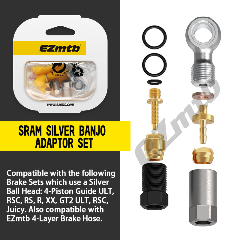 EZmtb SRAM Silver Banjo Fitting Kit BA1007 – UAEcycle
